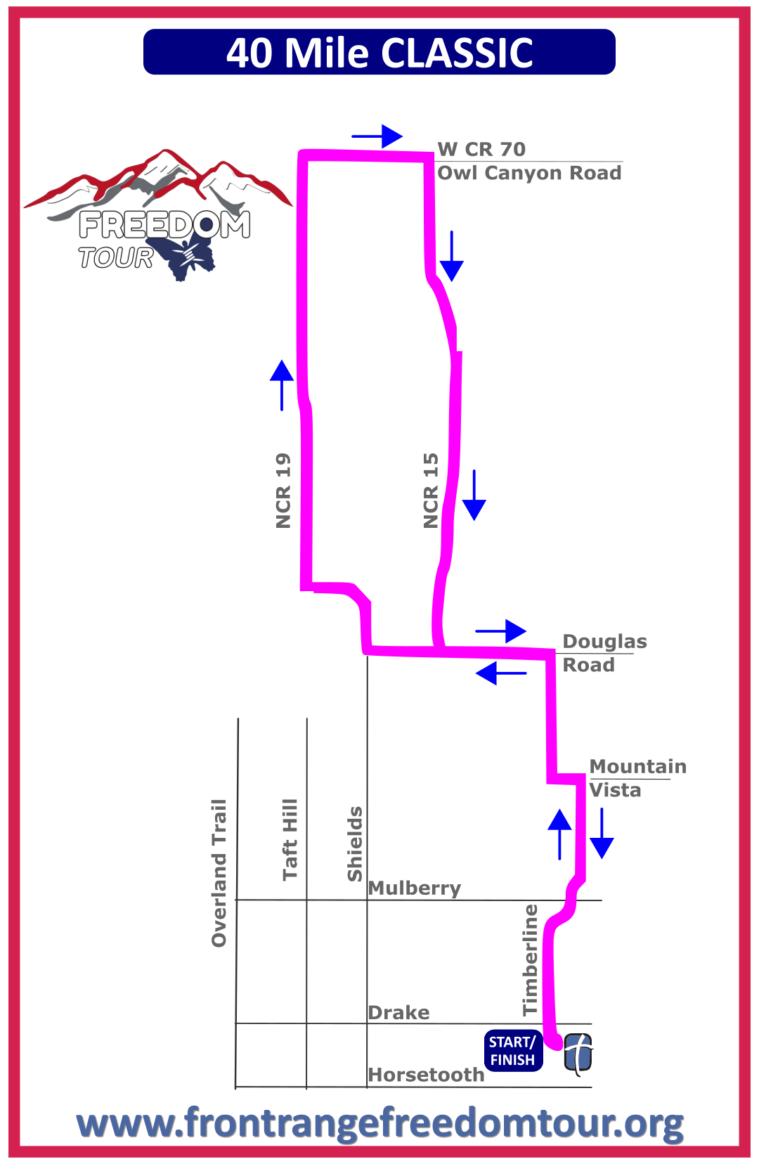 2025 CLASSIC 40 ROUTES DISPLAY – FREEDOM TOUR