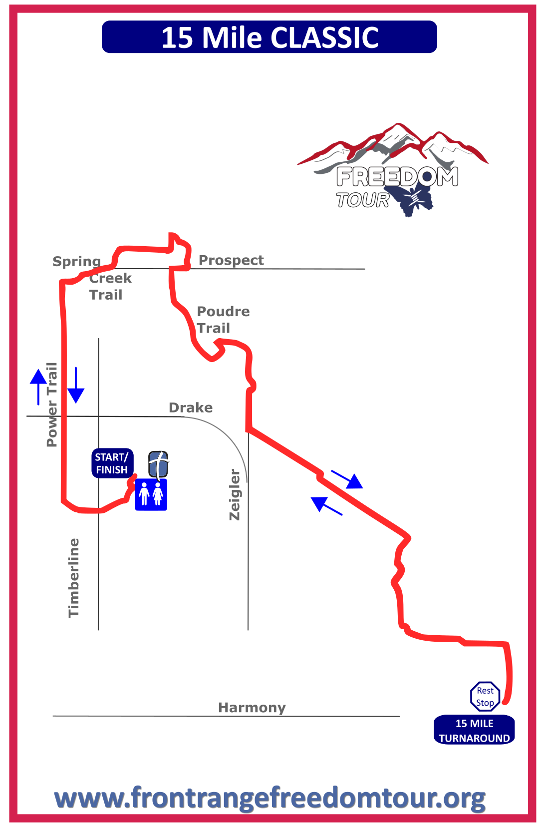 2025 CLASSIC 15 ROUTES DISPLAY – FREEDOM TOUR